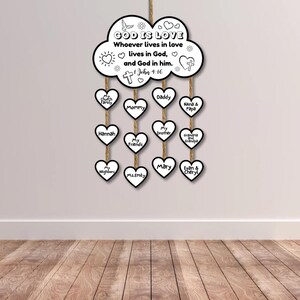 God is Love Valentine's Day Sunday School Lesson Printable Bible Crafts ...