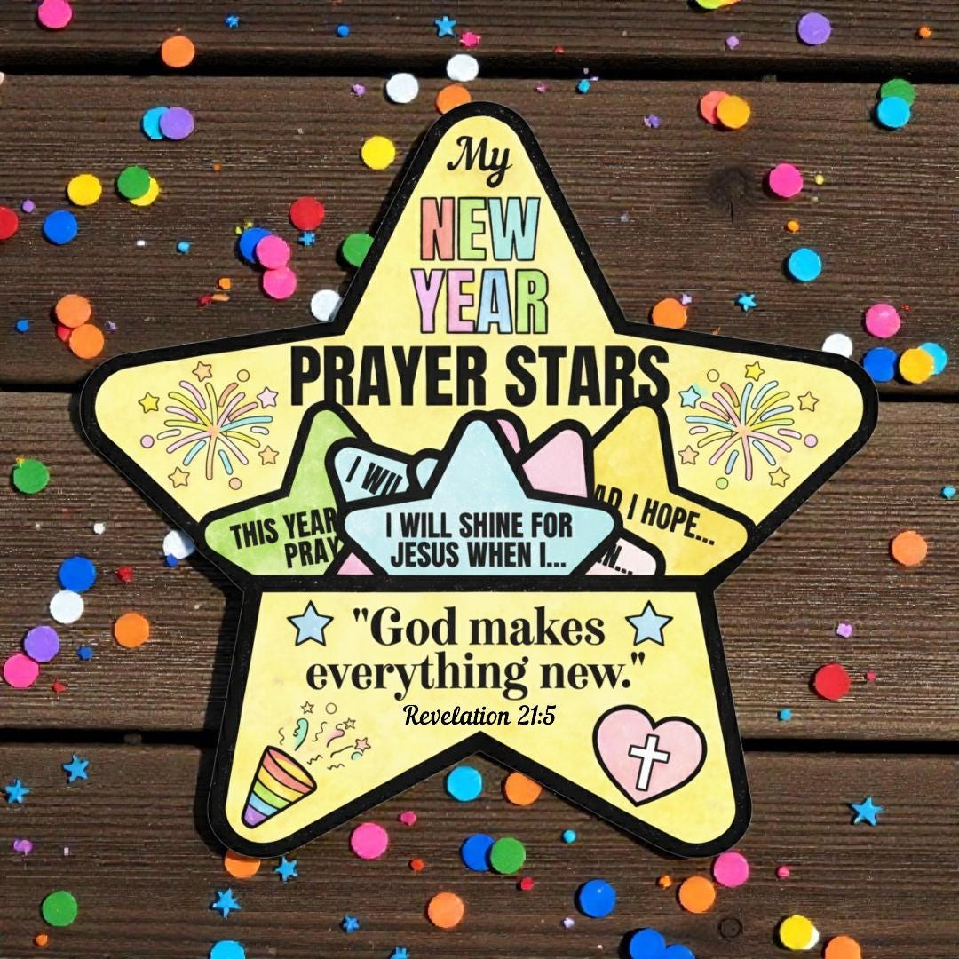 New Years Bible Craft Sunday School Lesson New Years 2026 Activity ...