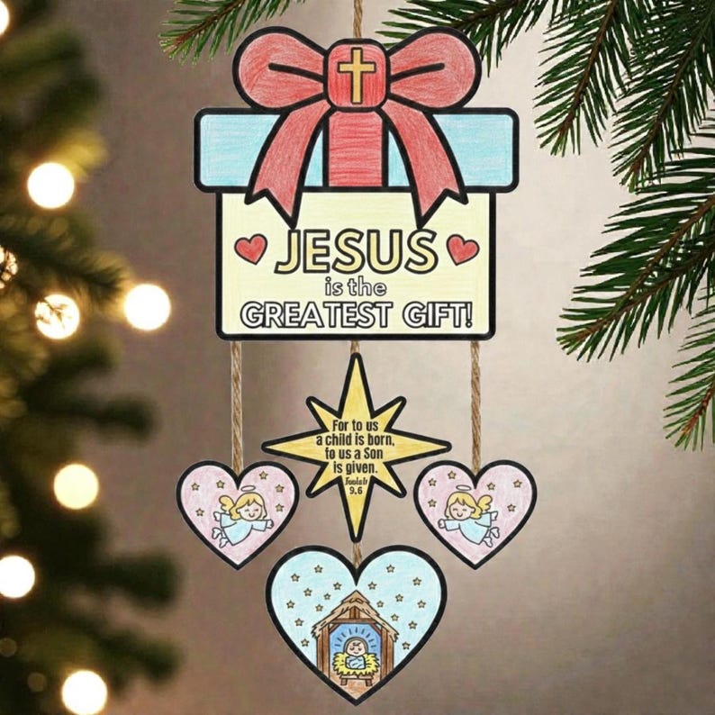 Christmas Bible Crafts Sunday School Activity, Religious Jesus Nativity ...