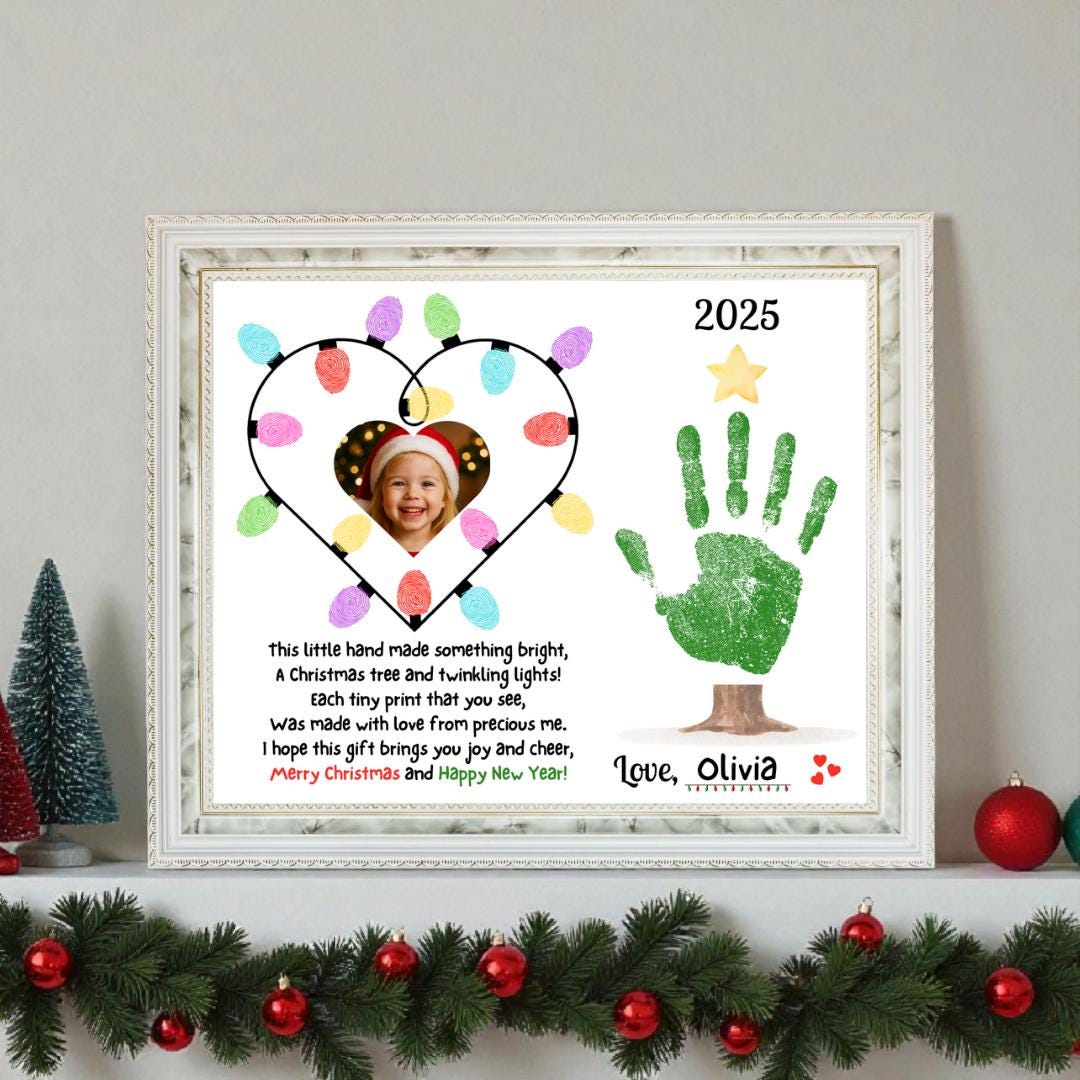Christmas Handprint Art Poem, Christmas Handprint Crafts for Kids ...