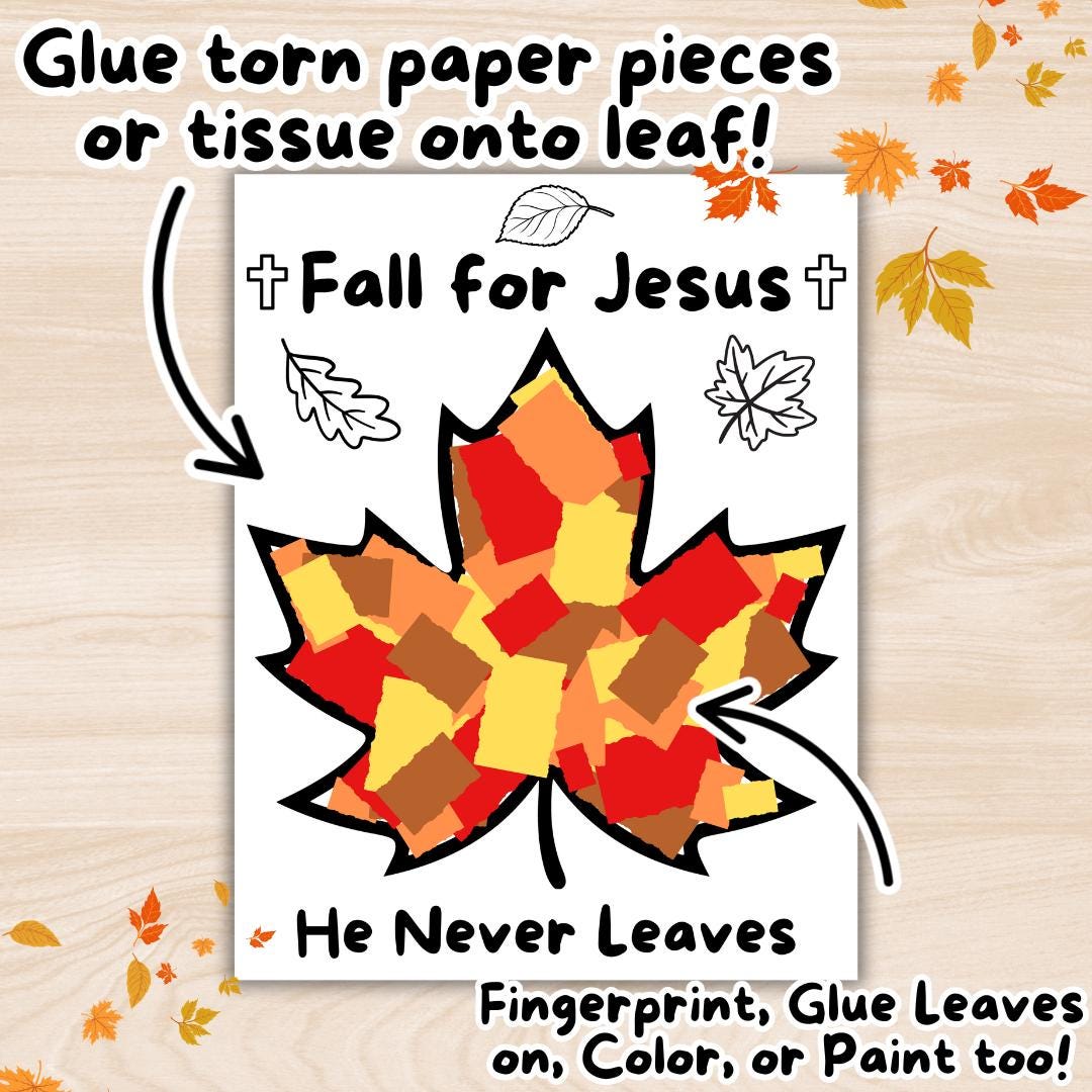 Sunday School Fall Crafts for Kids, Thanksgiving Printables Jesus Never ...