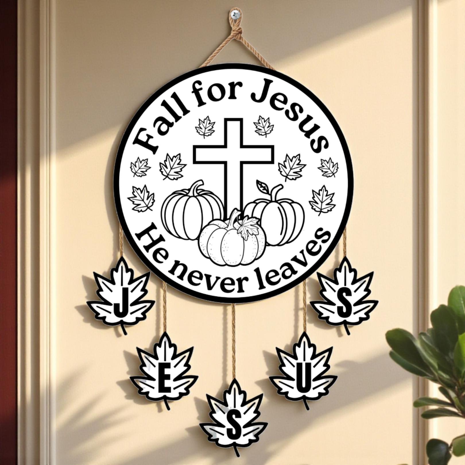 Fall for Jesus Mobile Hanging Craft, Fall Crafts Kids Sunday School ...