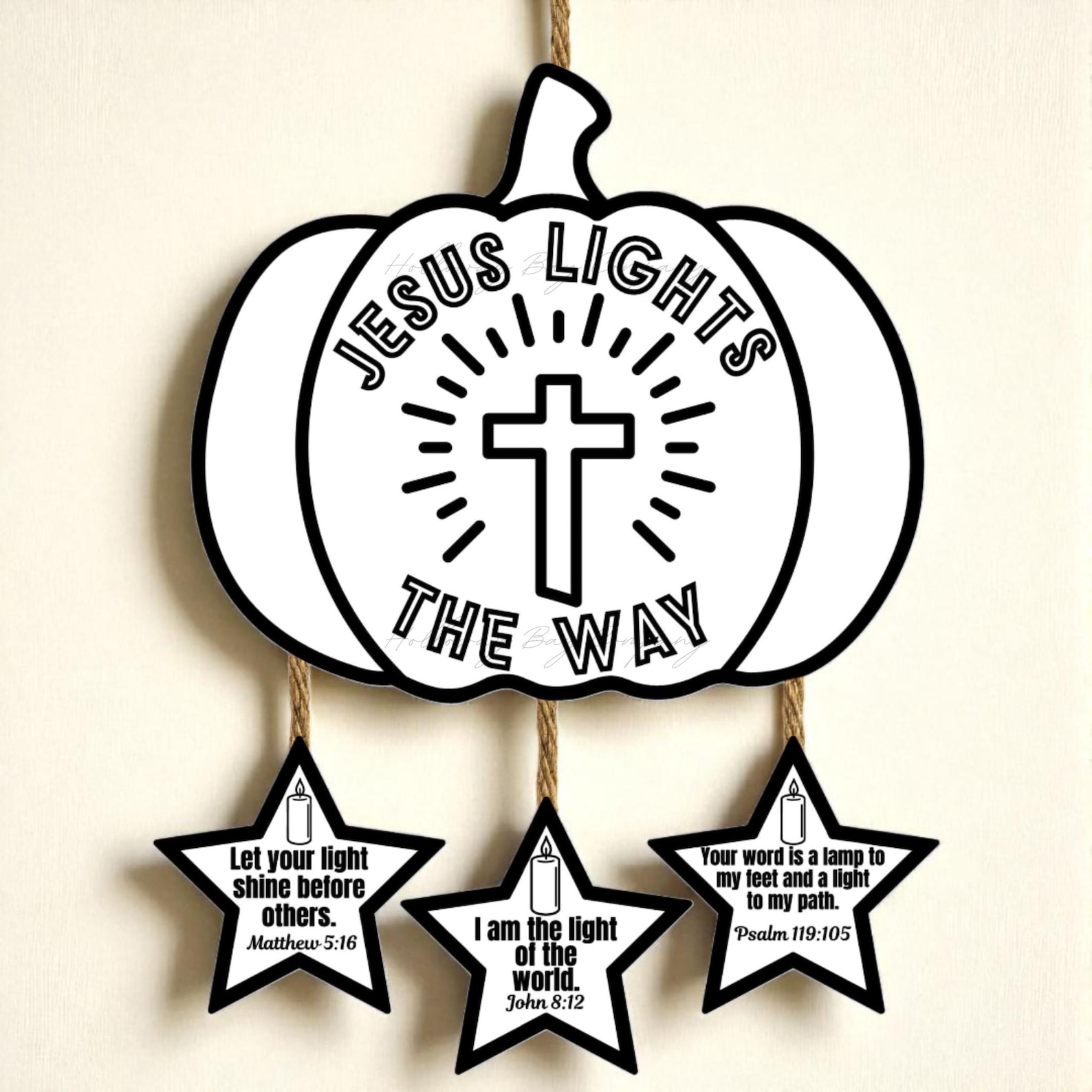 Jesus Lights the Way Mobile Craft, Sunday School Crafts, Fall Crafts ...
