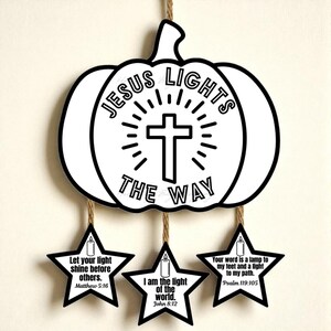 Jesus Lights the Way Mobile Craft, Sunday School Crafts, Fall Crafts ...