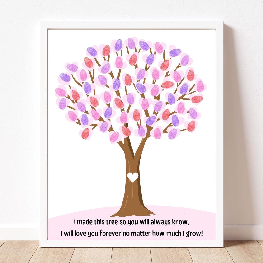 Valentine's Day Handprint Art, Fingerprint Craft, Handprint Craft ...