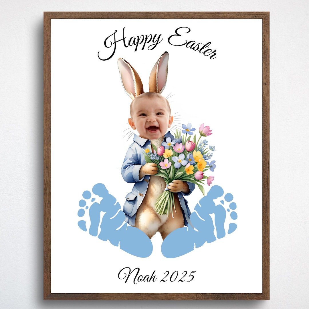 Easter Crafts for Kids, Easter Printable, Easter Footprint Craft ...