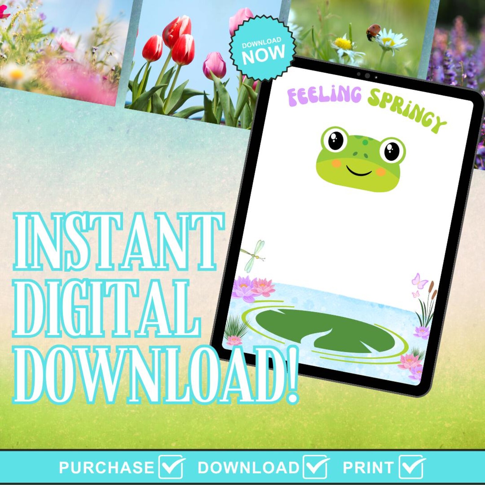 Spring Handprint, Spring Handprint Craft, Kids Spring Craft Activity ...
