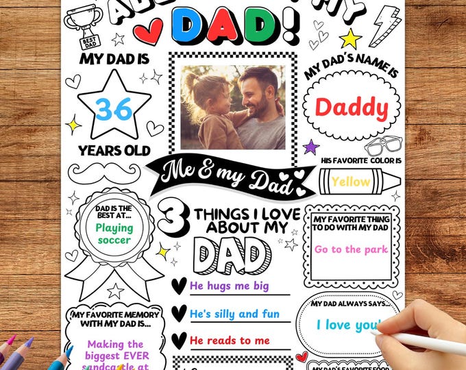 Dad Craft Template Fathers Day Printables Daddy Crafts From Son Toddler ...