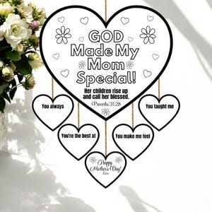 God Made My Mom Special Mothers Day Mobile Craft, Mothers Day Crafts ...