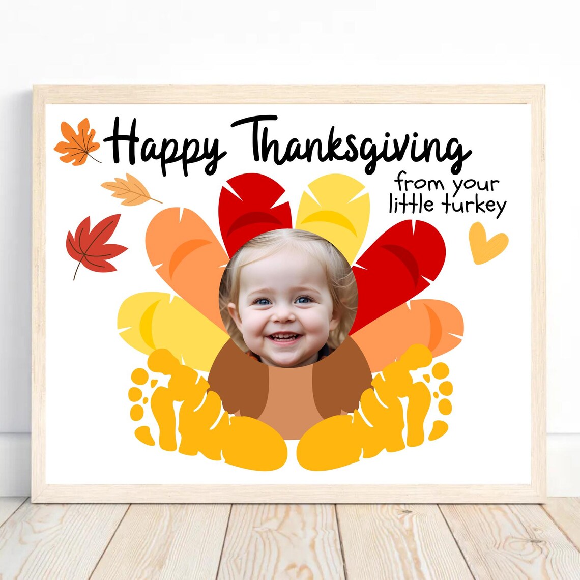 Thanksgiving Crafts for Kids, Thanksgiving Footprint Art Handprint ...
