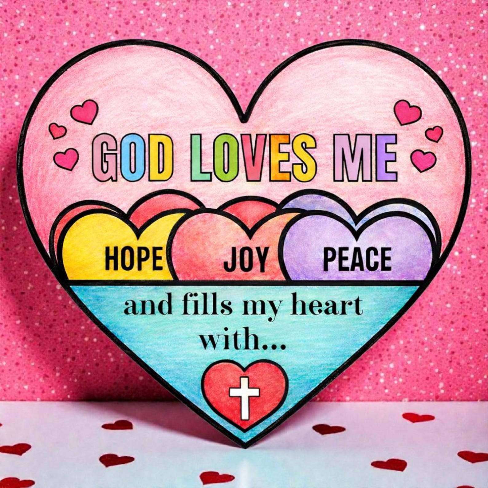 Valentine's Day Bible Craft Sunday School Lesson Valentines Activity ...