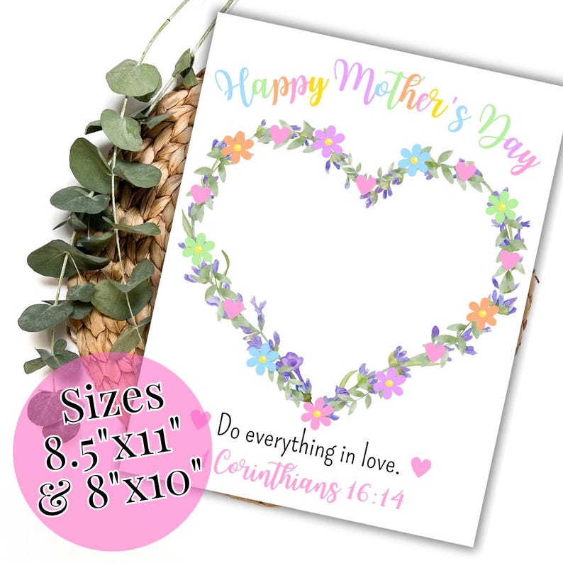 Mothers Day Handprint Art Craft, Mother's Day Craft, Mom Handprint ...