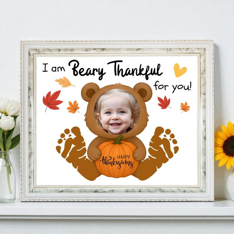 Thanksgiving Crafts for Kids, Thanksgiving Footprint Art Handprint ...