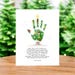 Christmas Handprint Art, Christmas Craft Gift Printable, DIY Christmas ...
