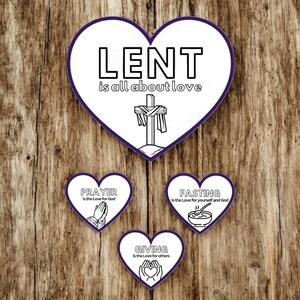 Lent Crafts, Kids Lent Activity, Lent Craft Printable, Ash Wednesday ...