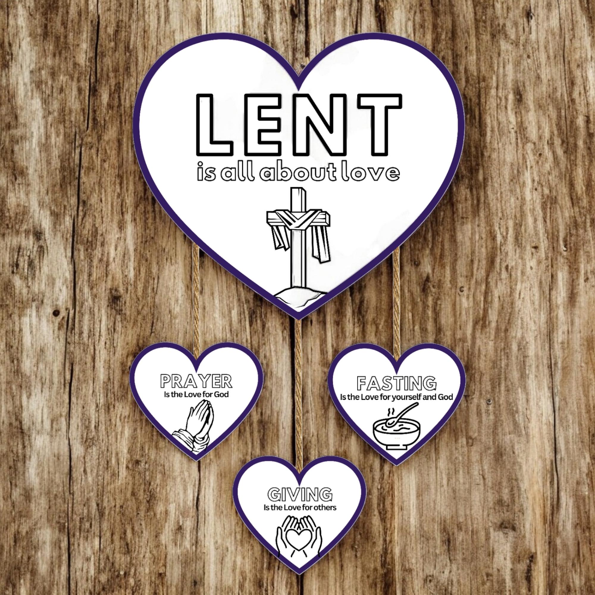 Lent Crafts, Kids Lent Activity, Lent Craft Printable, Ash Wednesday ...