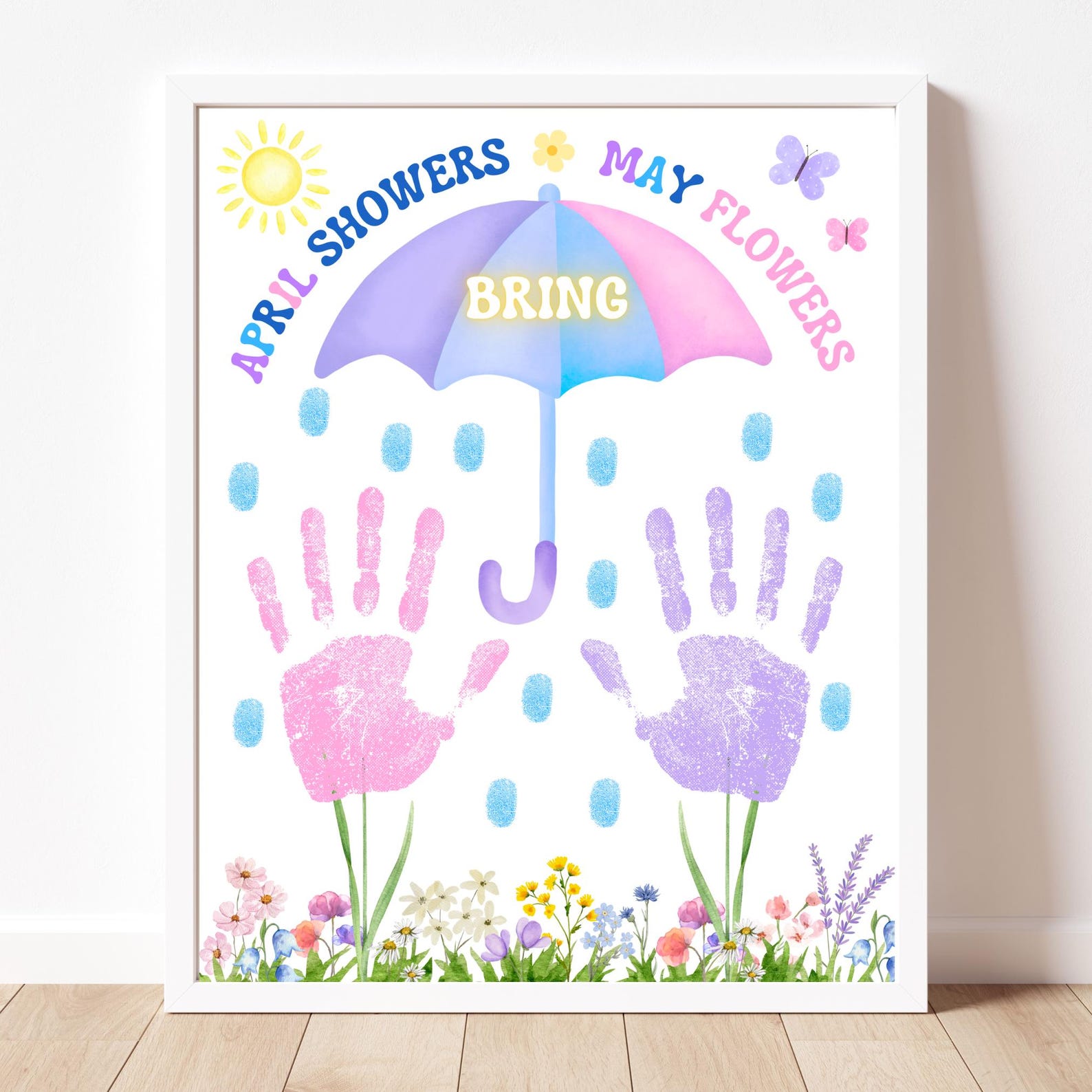 Spring Handprint Art, Springtime Crafts, Kids Spring Crafts, Spring ...
