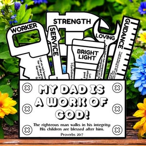Fathers Day Crafts Sunday School Crafts Gift for Fathers Day Toolbox ...