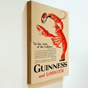 Guinness and Lobster Poster Movie Poster Wall Art Room Decor ...