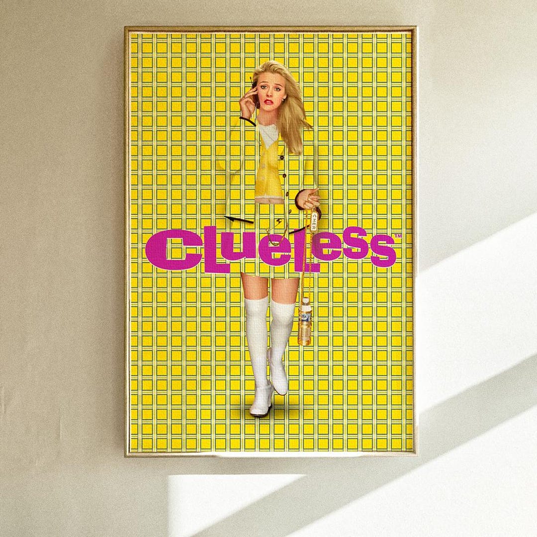 Clueless Poster Minimalist Poster Home Decor Wall Art Movie Poster ...