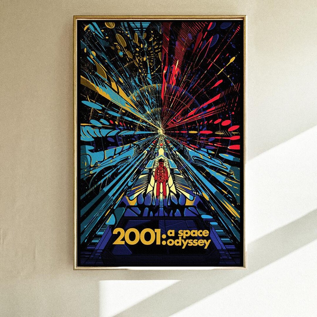2001 A Space Odyssey Movie Poster | Minimalist Poster | Home Decor ...
