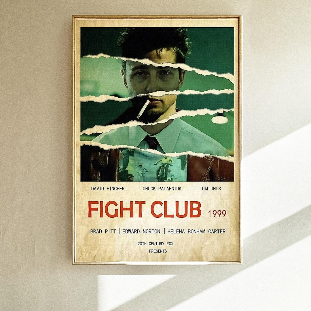Fight Club Poster | Minimalist Poster | Home Decor | Wall Art | Movie ...