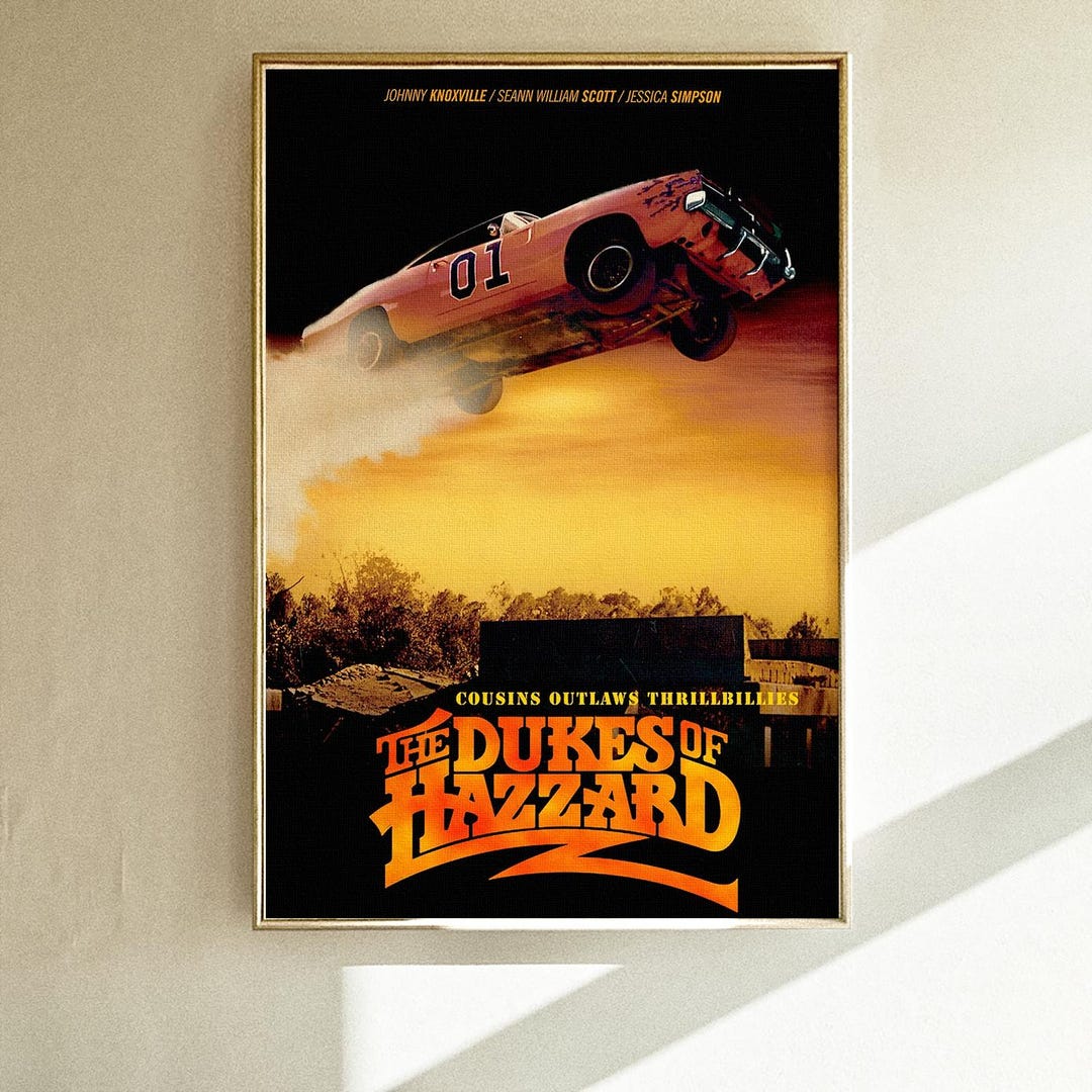The Dukes of Hazzard Poster Movie Poster Home Decor Wall Art Minimalist ...