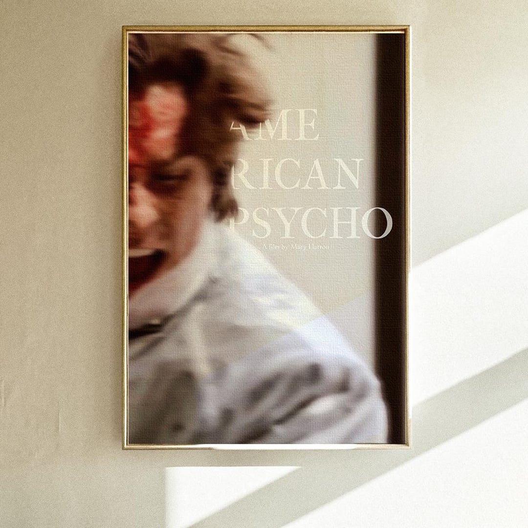 American Psycho Movie Poster Movie Poster Wall Art Room Decor ...