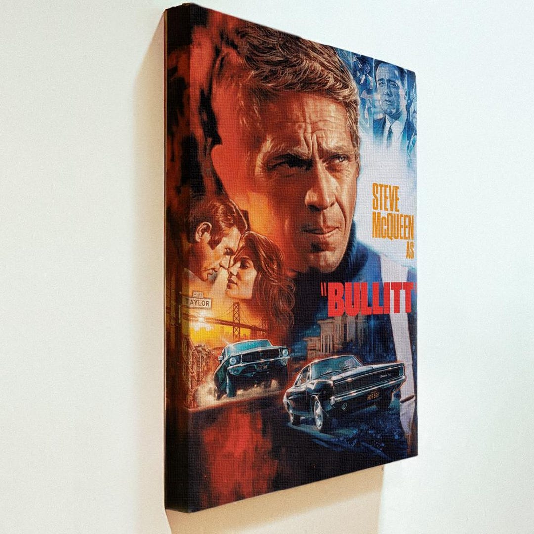 Bullitt (1968) Poster | Movie Poster | Home Decor | Wall Art ...