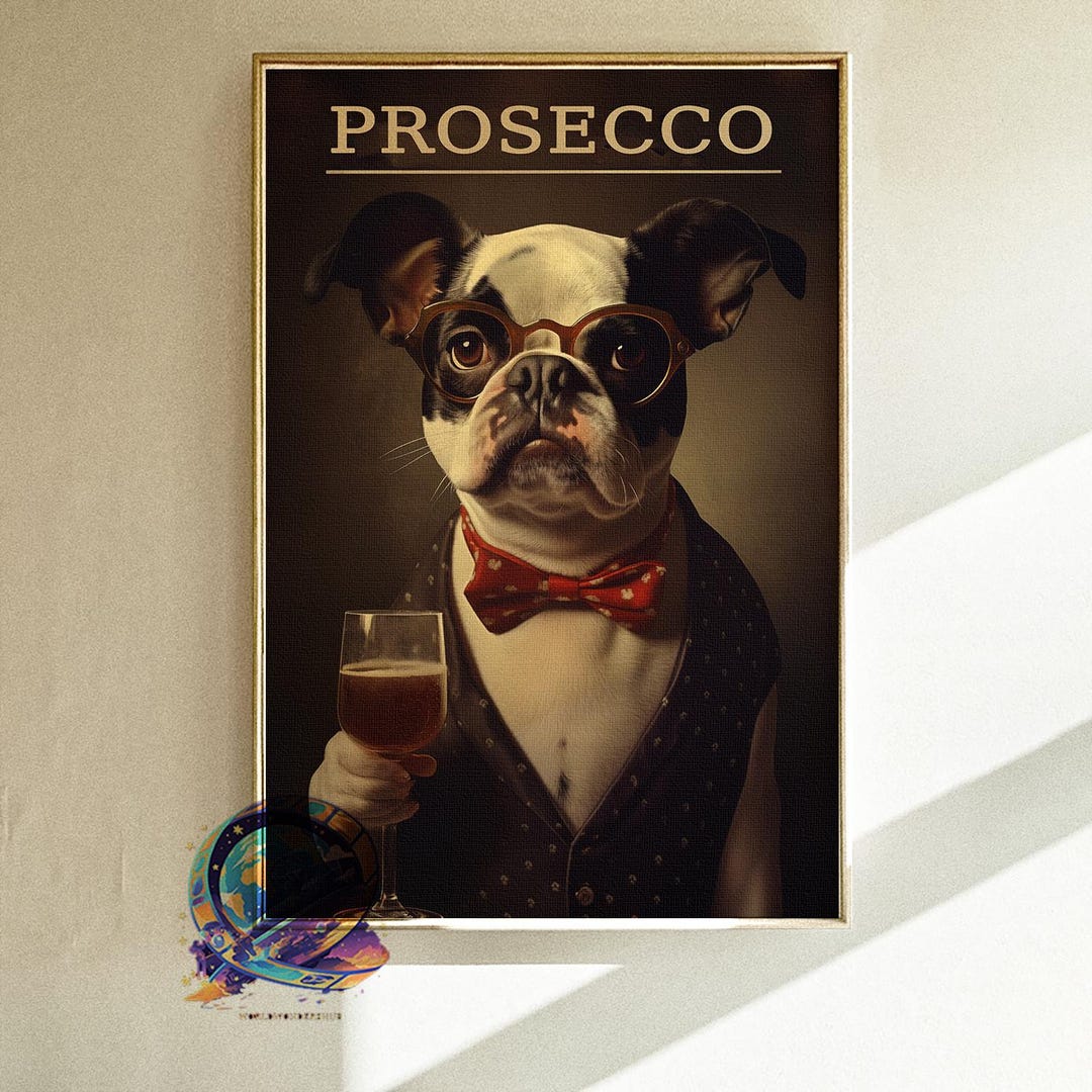 Vintage Art Deco Prosecco Poster Wall Poster Home Decor Wall Art ...