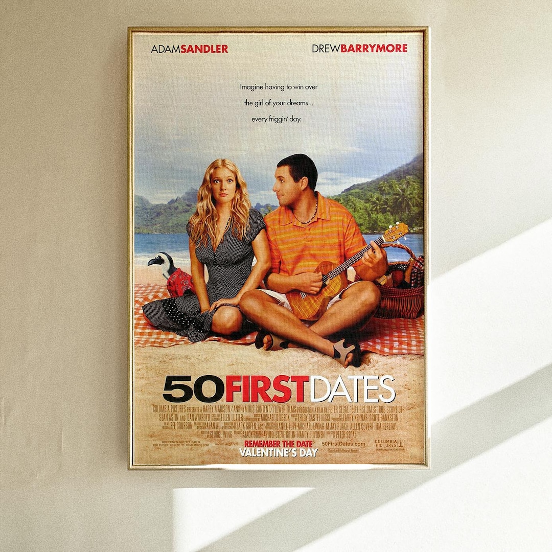 50 First Dates (2004) Poster Movie Poster Wall Art Room Decor ...