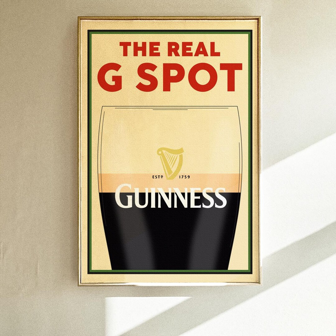 GUINNESS Poster Movie Poster Bar Cart Wall Art Room Decor Personalized ...