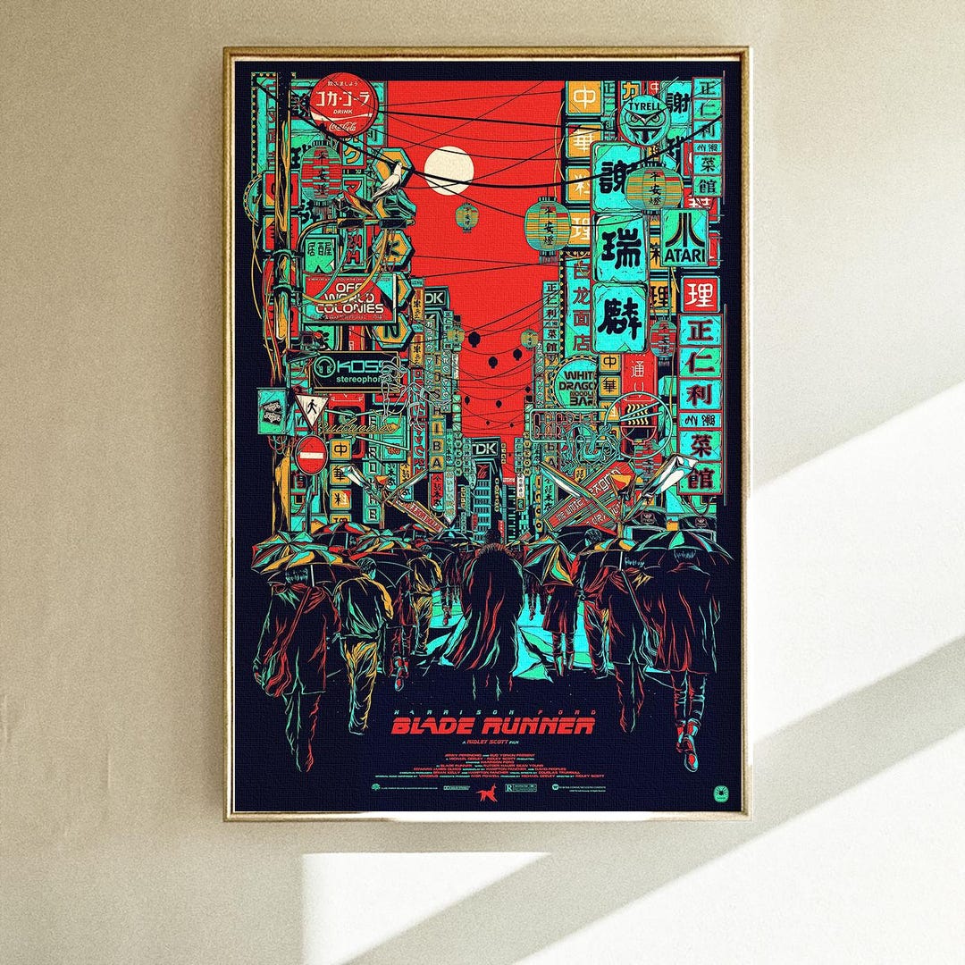 Blade Runner Poster Movie Poster Wall Art Room Decor Personalized Gift ...
