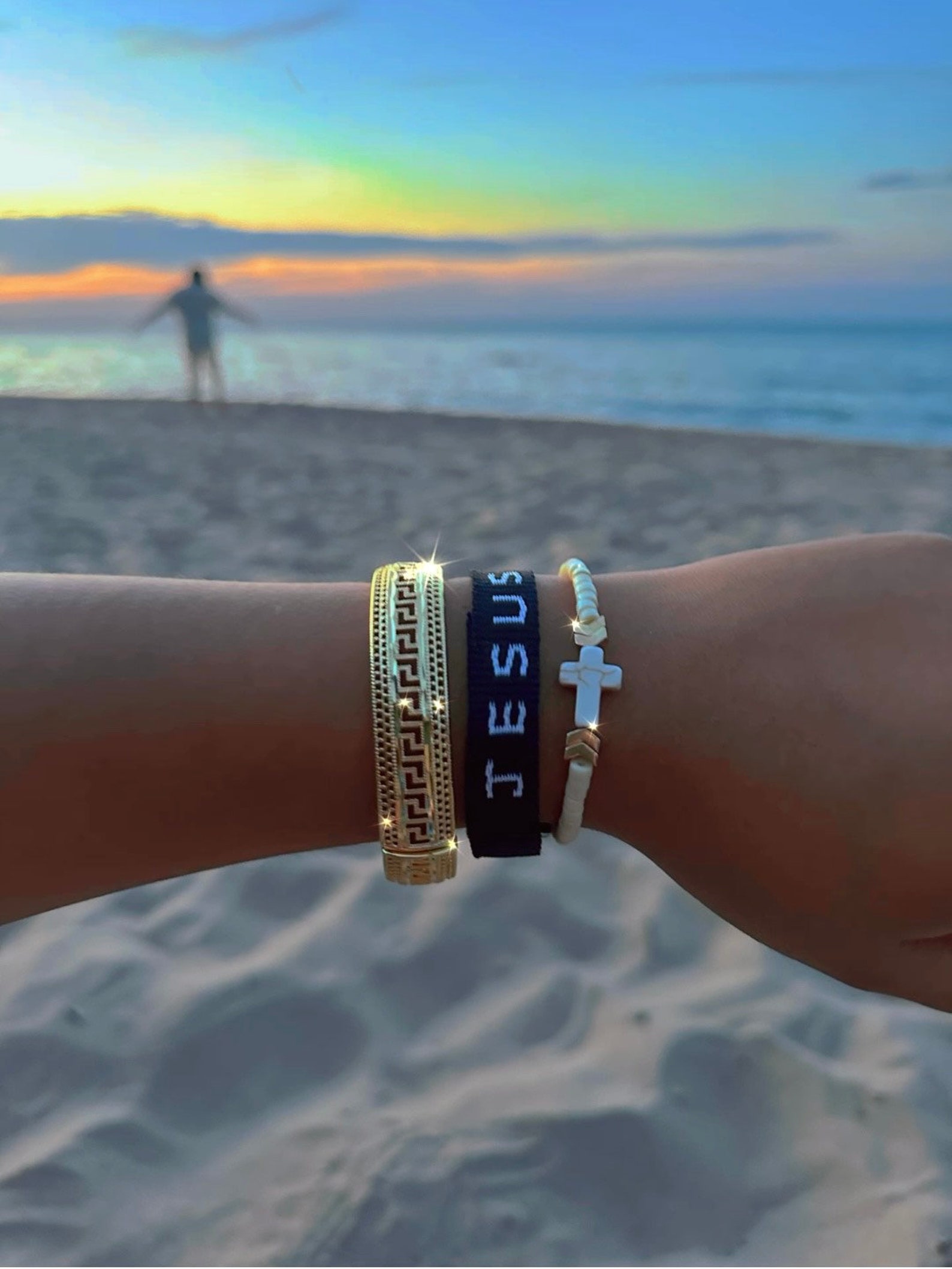 Handmade All Signs Point to God Bracelet Cross Bracelets Beaded ...