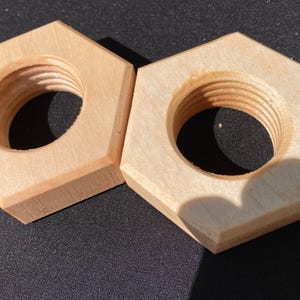 Threaded Wooden Rod, 1 1/2" - Etsy