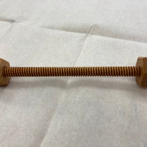Wooden Threaded Rod and Nuts - Etsy