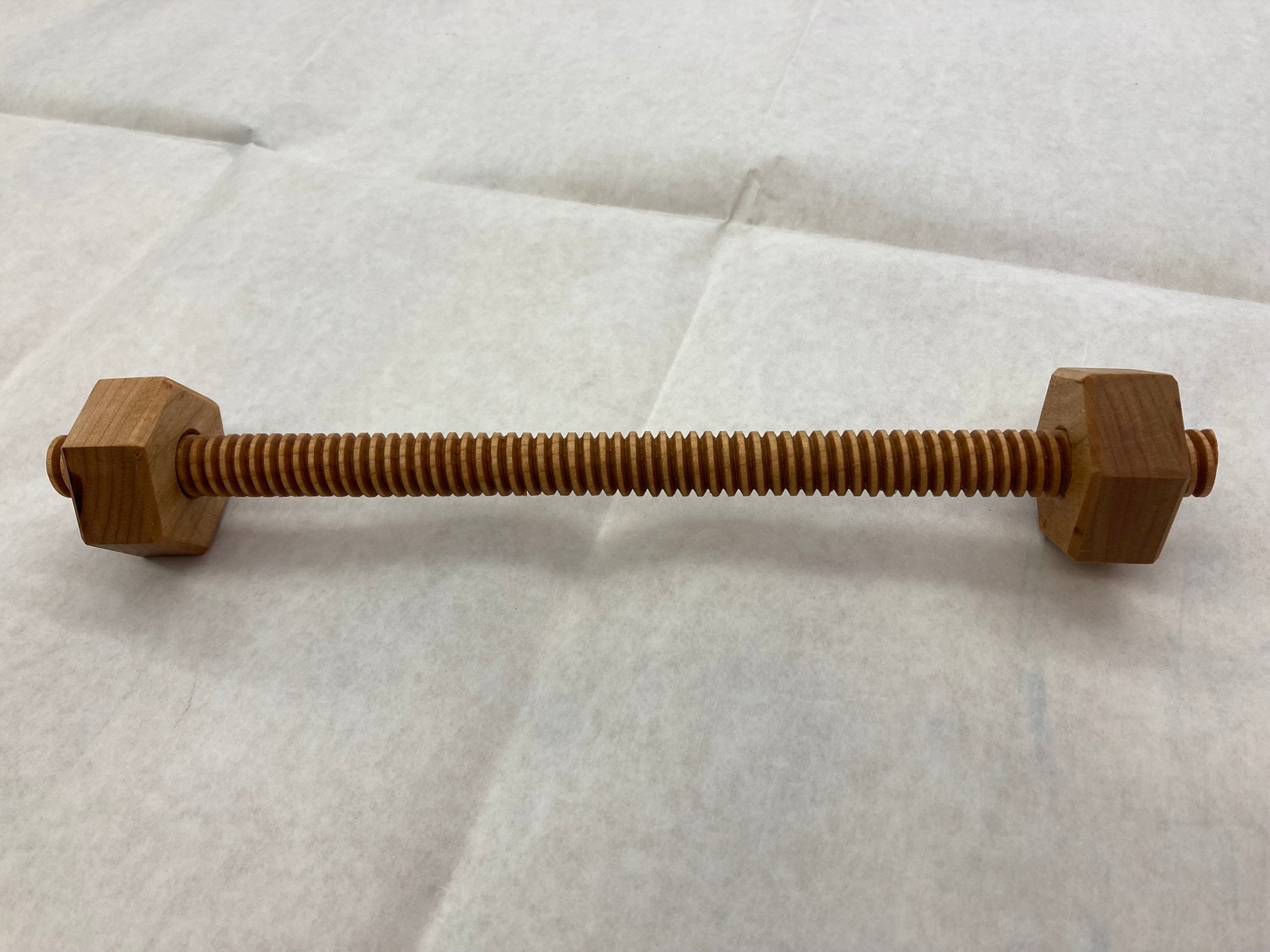 Wooden Threaded Rod and Nuts - Etsy