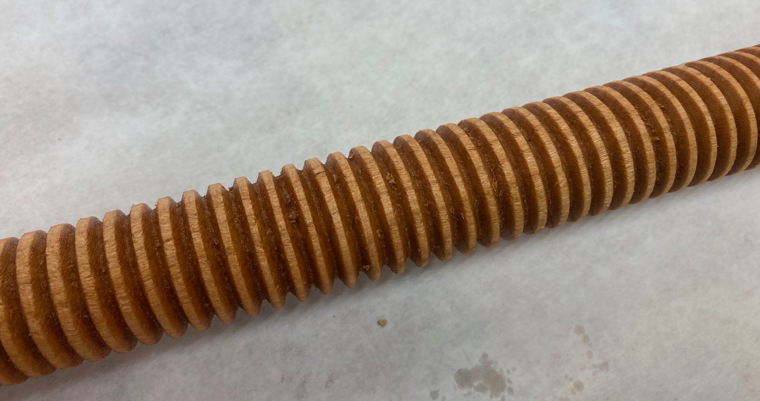 Wooden Threaded Rod and Nuts 1" - Etsy