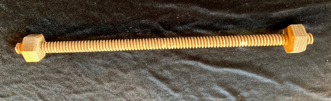 Wooden Threaded Rod and Nuts 1/2 Diameter - Etsy