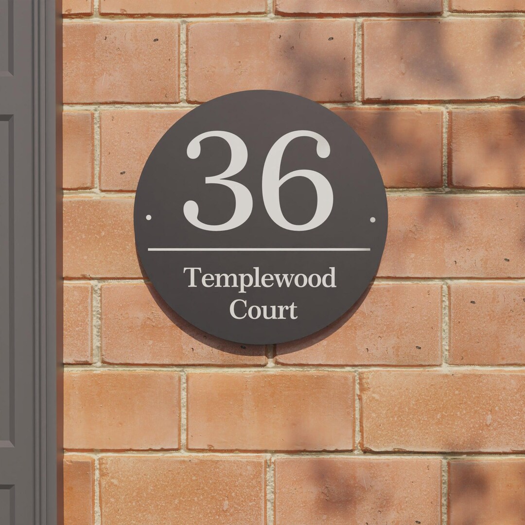 Slate Custom Engraved House Sign - Personalised Slate Home Plaque ...