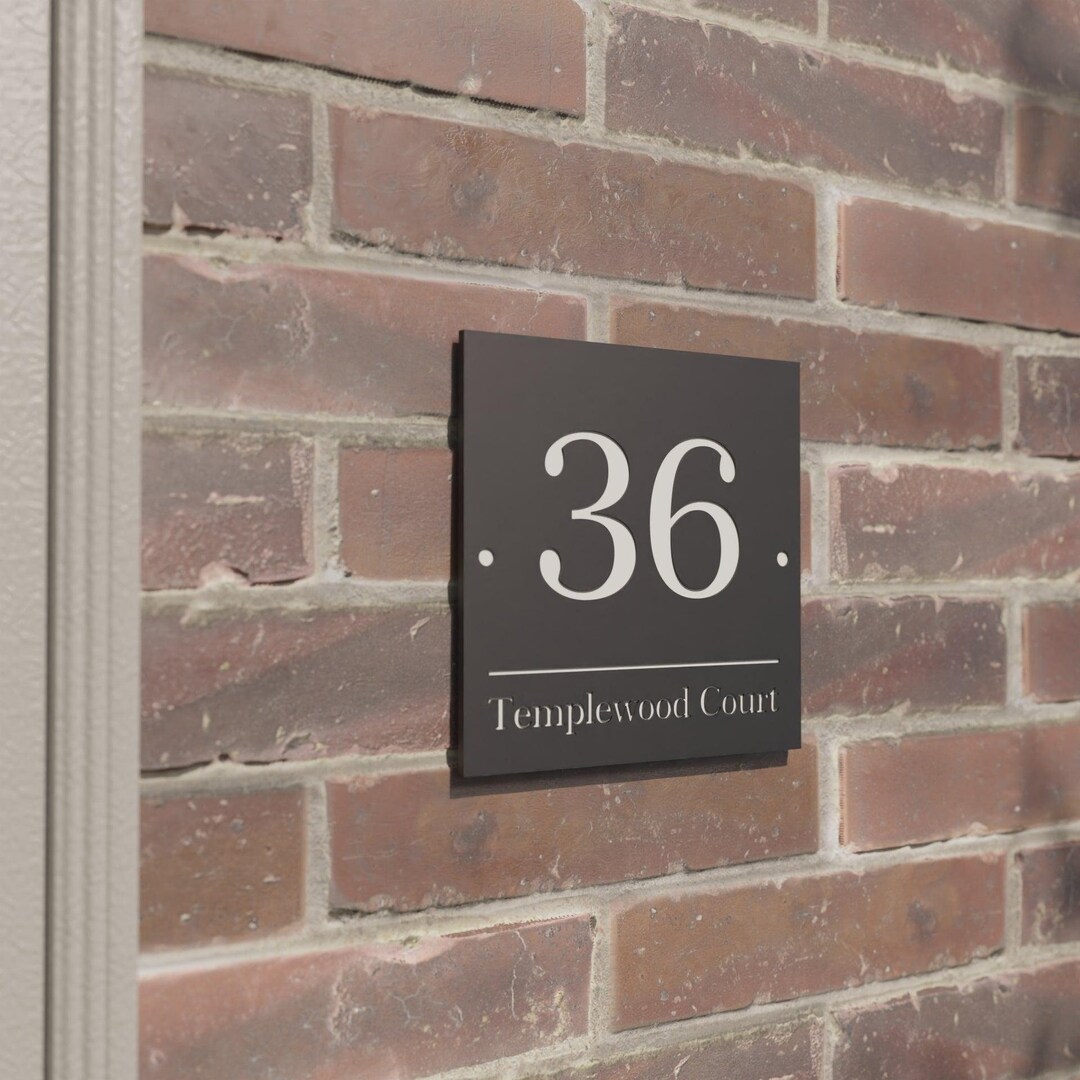Slate Custom Engraved House Sign - Personalised Slate Home Plaque ...