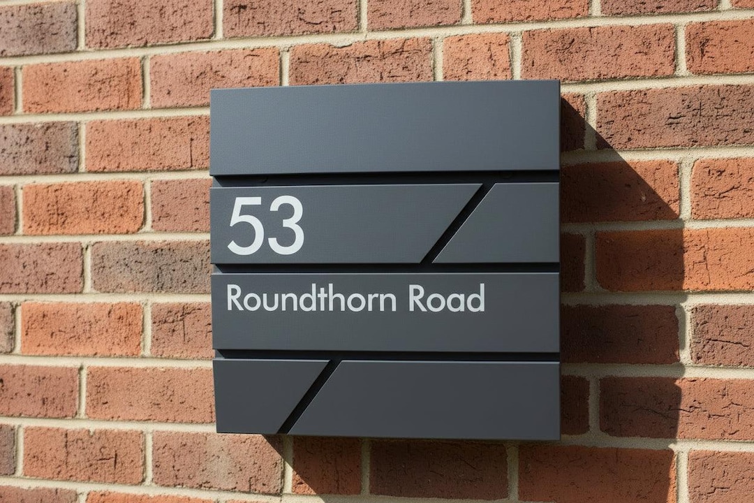 Personalised Engraved Modern Letterbox - Contemporary Mailbox ...