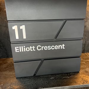 Personalised Engraved Modern Letterbox - Contemporary Mailbox ...