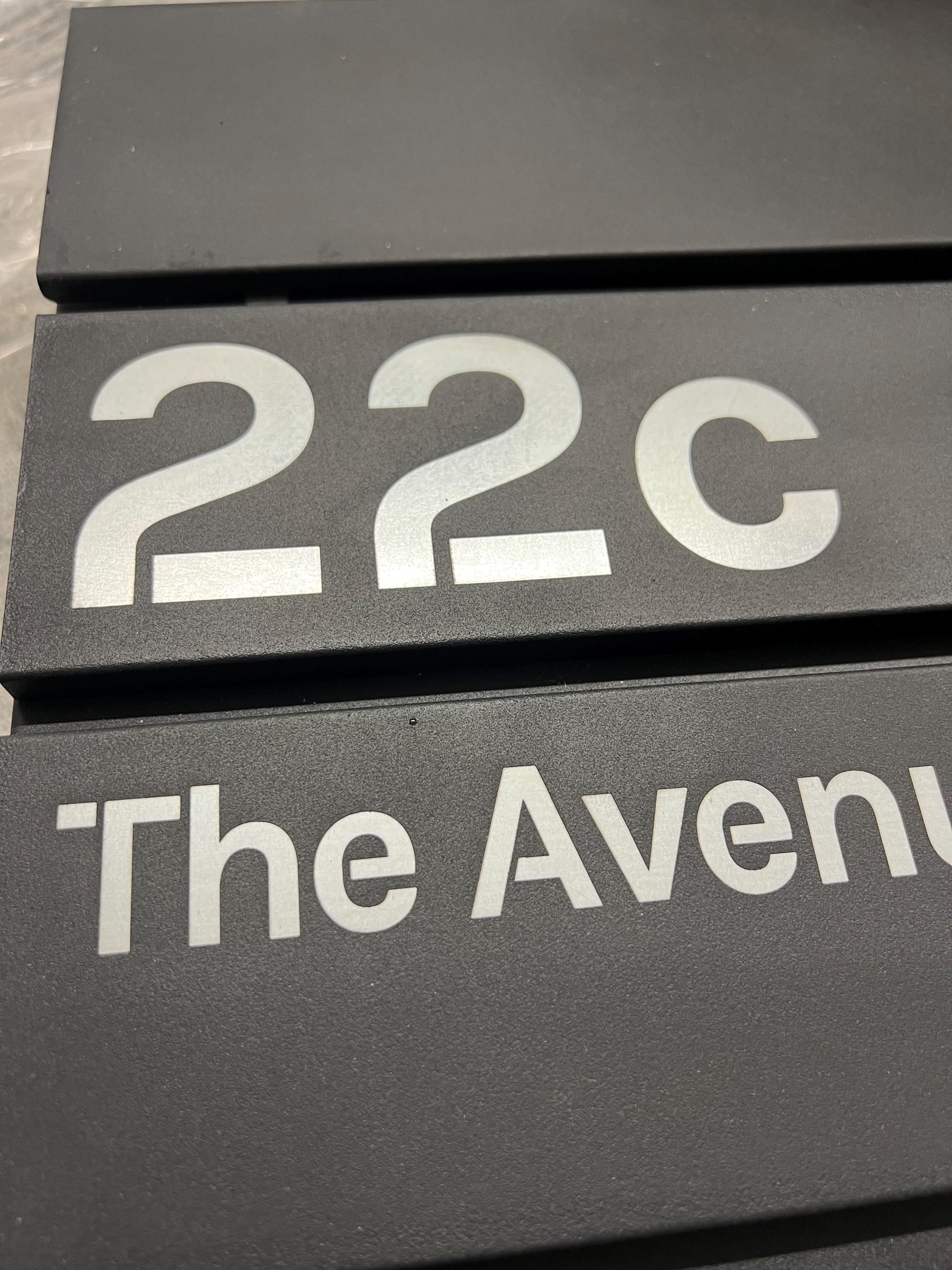 Personalised Engraved Modern Letterbox - Contemporary Mailbox ...