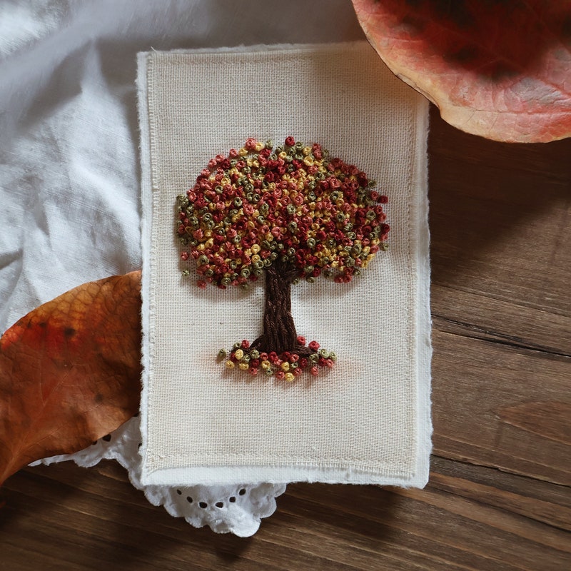 Embroidered Postcard - Etsy