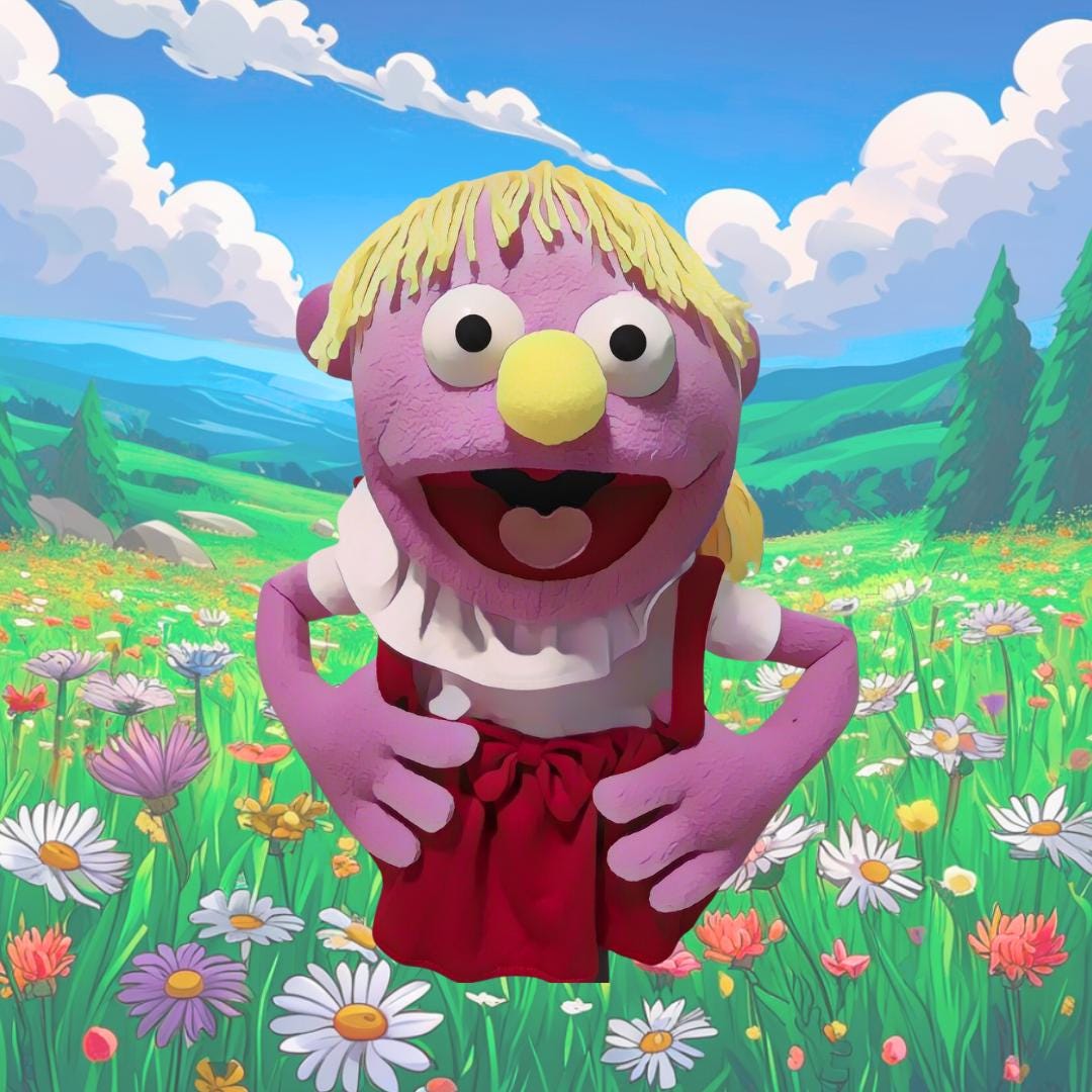 Ellie May Half-body Puppet Handmade, Includes Carry Bag Adorable ...