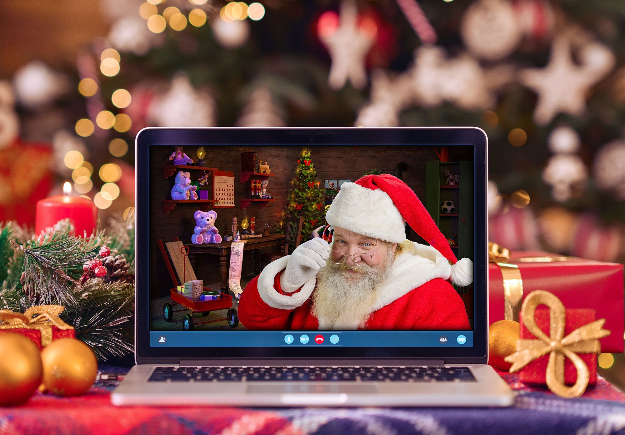 Santa's Toy Workshop Digital Background: Christmas Photography (instant ...