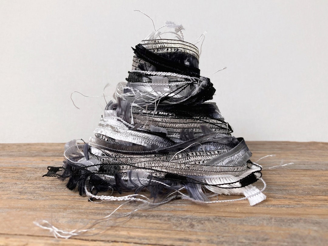 Newsprint Fiber Effects™ Art Yarn Bundle 12yd . Ribbon Yarn Pack ...