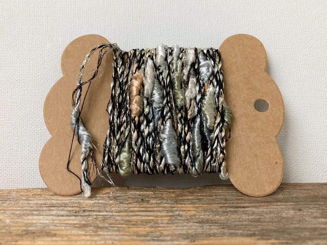 5 Yards Muench Cleo Yarn . Metallic Coil Ribbon . Tassels Jewelry Gift ...