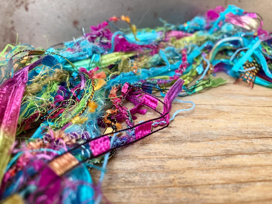 Belly Dancer Fringe Effects™ Fiber Bundle 15yds Tropical Colors Art ...